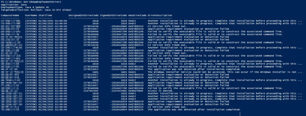 Translating Error Codes for Windows and Configuration Manager