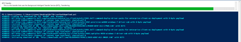 Downloading the Latest Dell Driver Packs with PowerShell