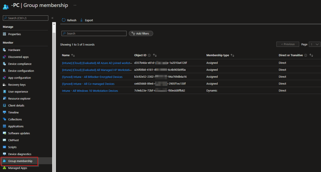 Get Group Membership for Intune Managed Devices with PowerShell