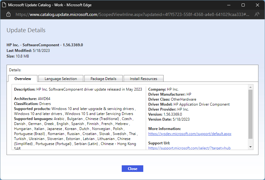 Translating Windows Update Driver Names to Friendly Driver Names