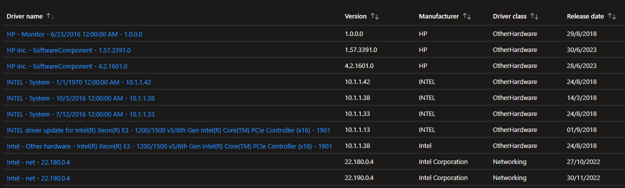 Translating Windows Update Driver Names to Friendly Driver Names